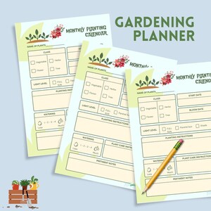 Digital Gardening Planner Garden Planner PDF, Printable Garden Planner ...