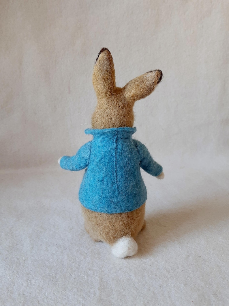 Peter Rabbit Wool Figurine - Handmade Soft Sculpture Gift for Children ...
