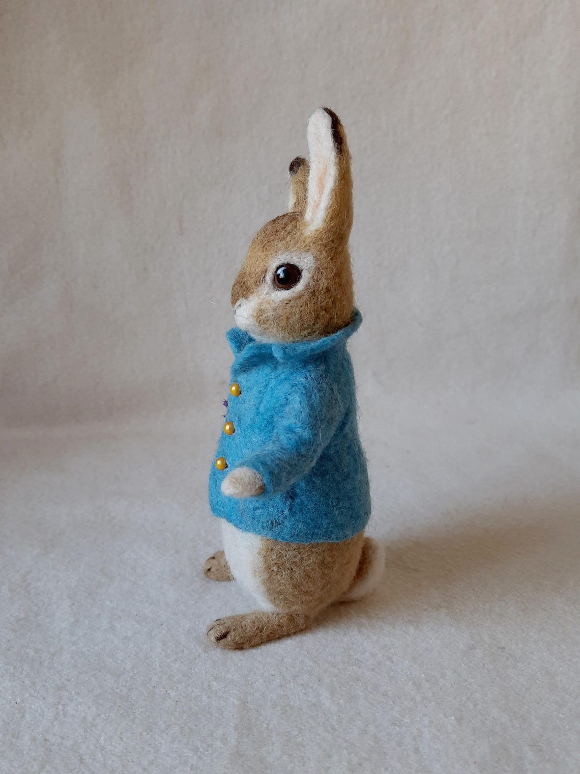 Peter Rabbit Wool Figurine - Handmade Soft Sculpture Gift for Children ...