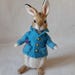 Peter Rabbit Wool Figurine - Handmade Soft Sculpture Gift for Children ...