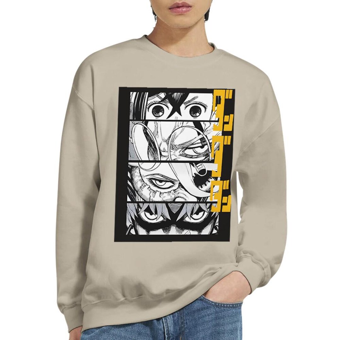 Dandadan Anime Sweatshirt Supernatural Adventures & Alien Mayhem - Etsy