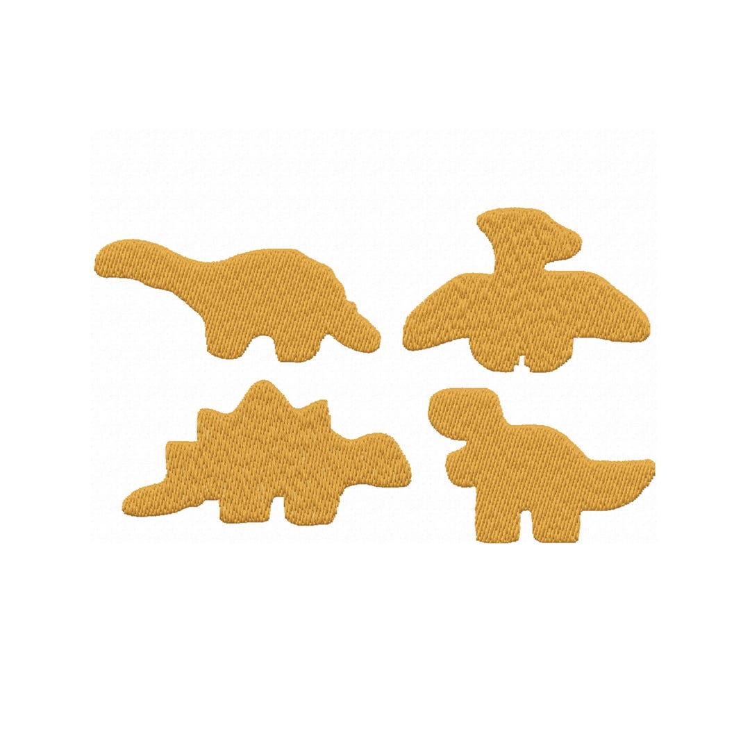 Nugget T-rex Embroidery Design – 5 Sizes, Instant Download - Etsy