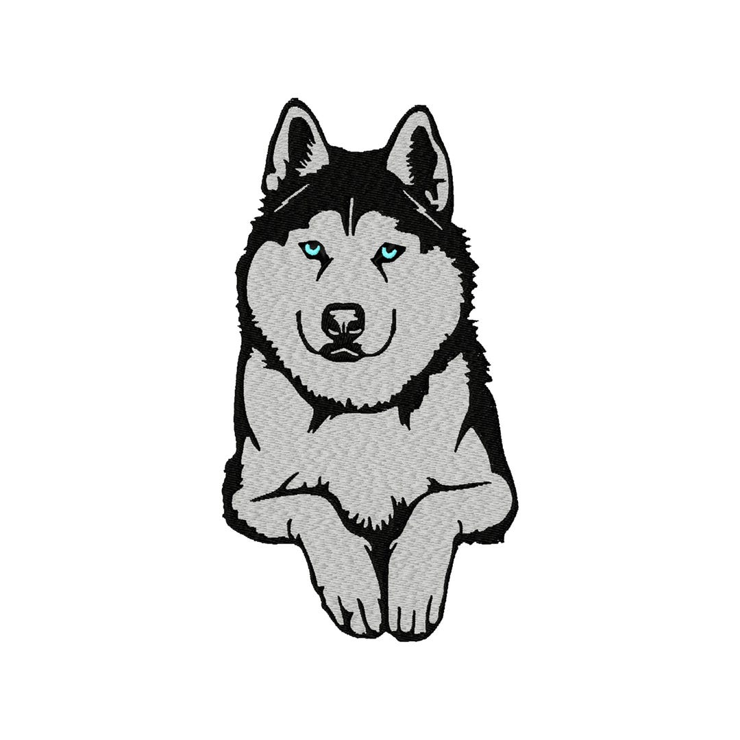 Siberian Husky Machine Embroidery Design – 5 Sizes, Instant Download - Etsy