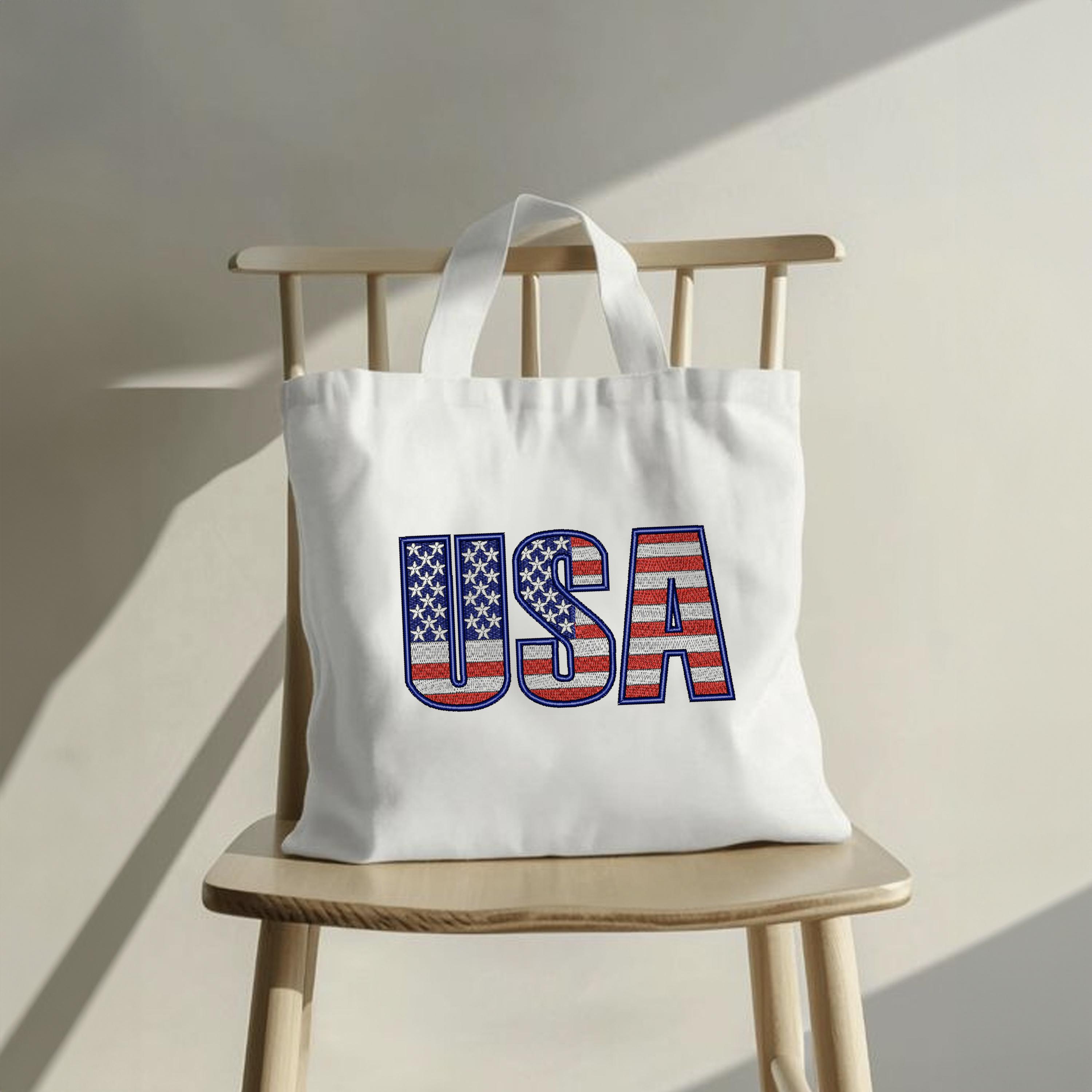 USA Flag Embroidery – 5 Sizes, Instant Download - Etsy
