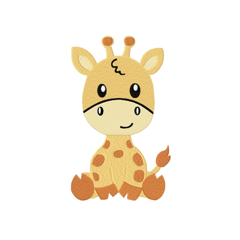 Adorable Giraffe Embroidery Design – 4 Sizes, Instant Download - Etsy