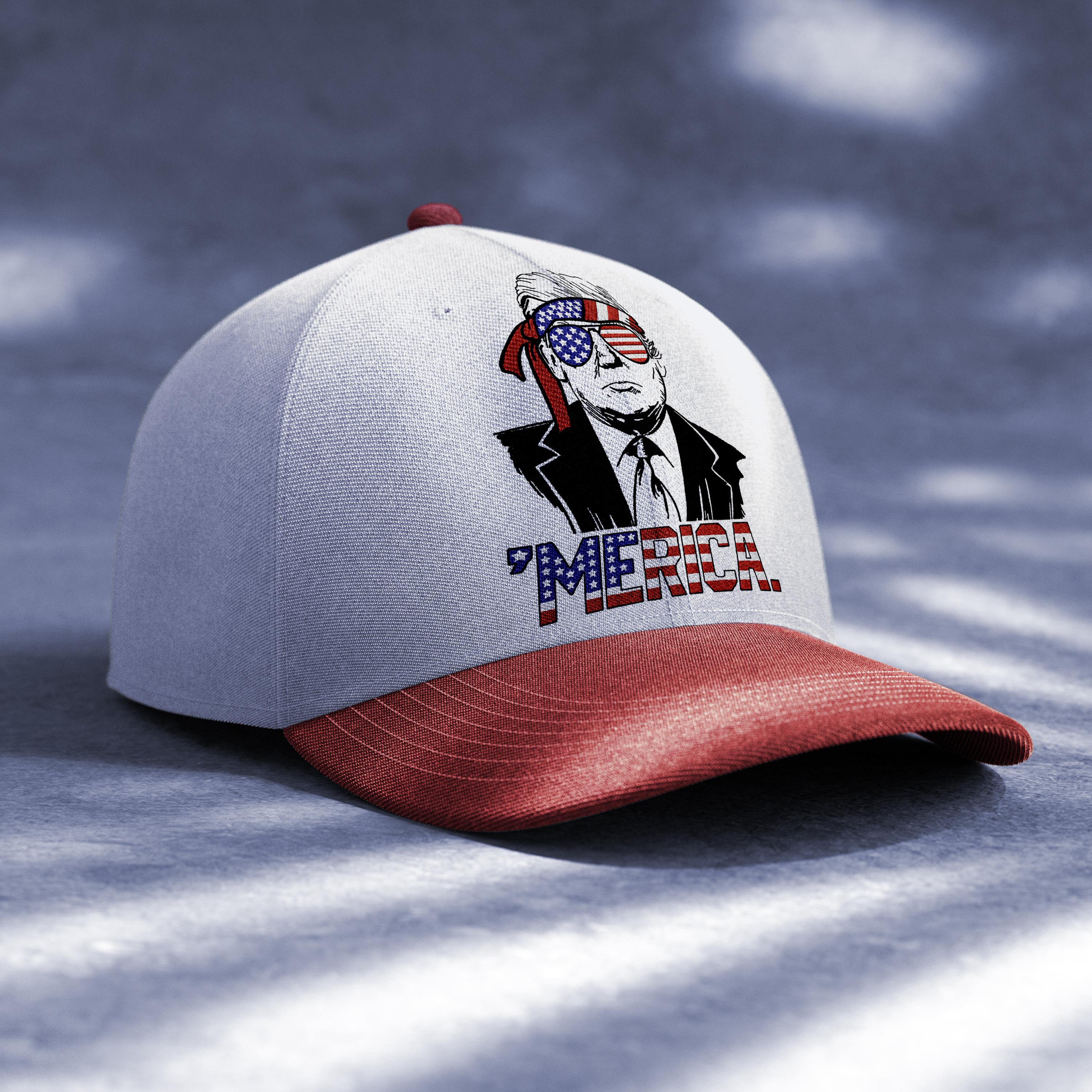 Trump 2024 Embroidery Design: 'MERICA' Logo (4 Sizes) - Machine ...