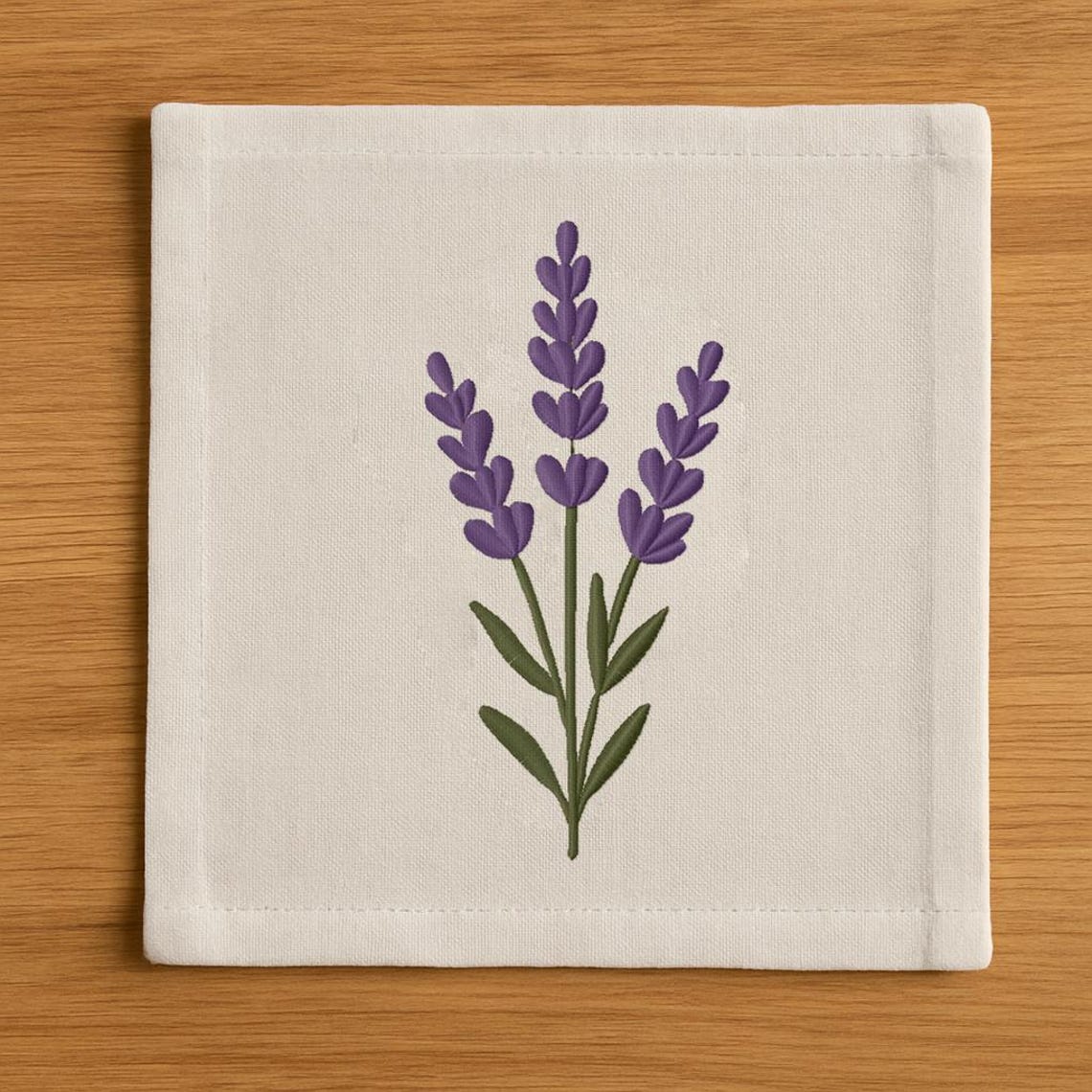 Lavender Embroidery Design – Mini Botanical Flower Stitch – 6 Sizes ...