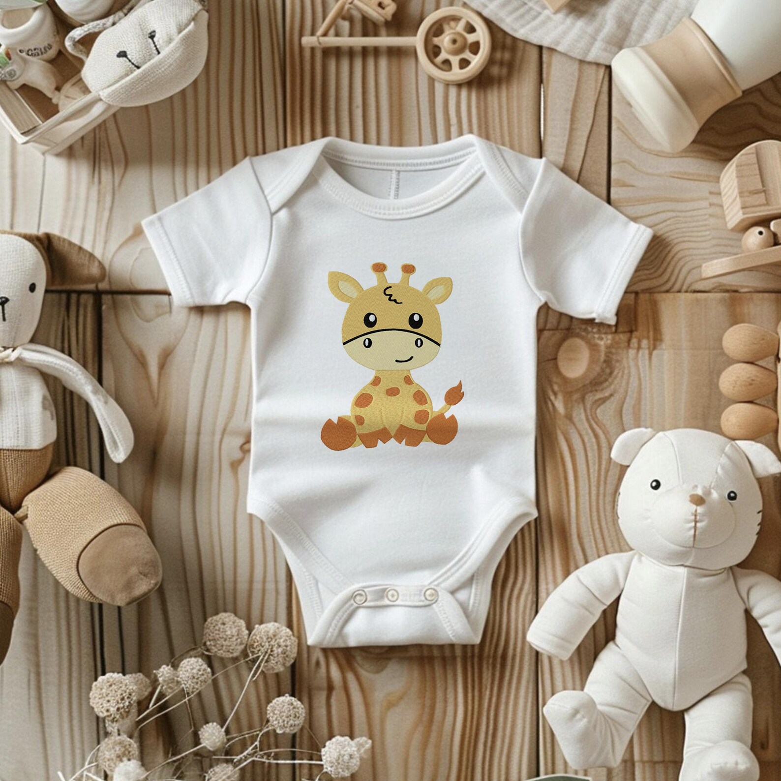 Adorable Giraffe Embroidery Design – 4 Sizes, Instant Download - Etsy