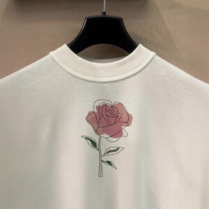 Abstract Rose Outline Embroidery Design – 5 Sizes, Instant Download - Etsy