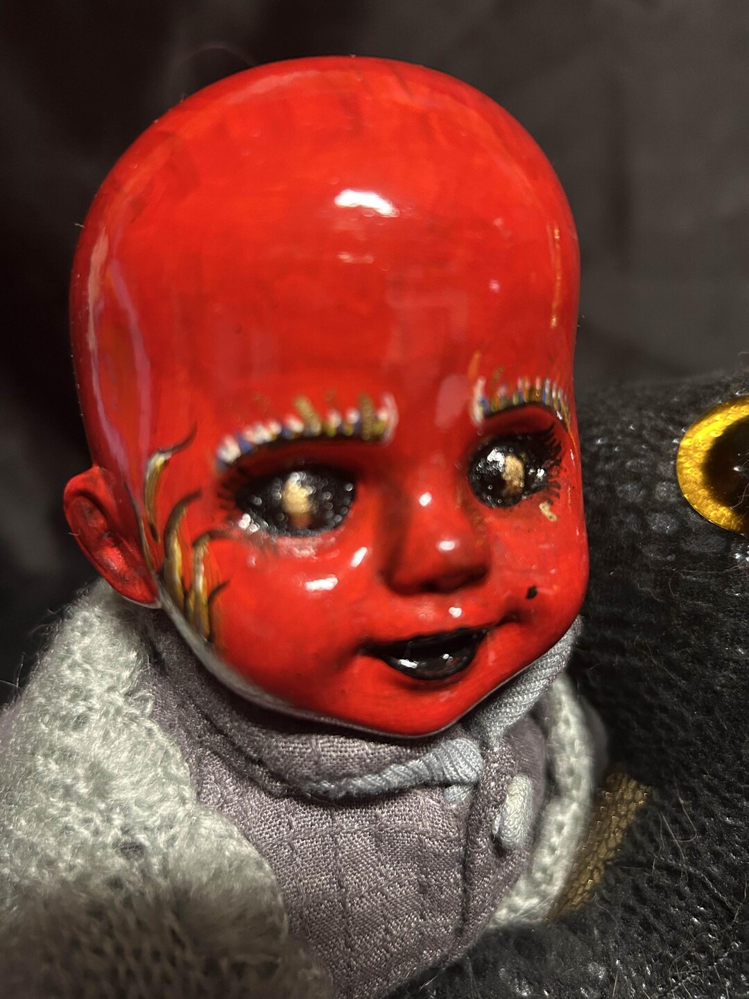 Witch's Porcelain Poppets Demonia Demon Baby, a Working Piece of Majick ...