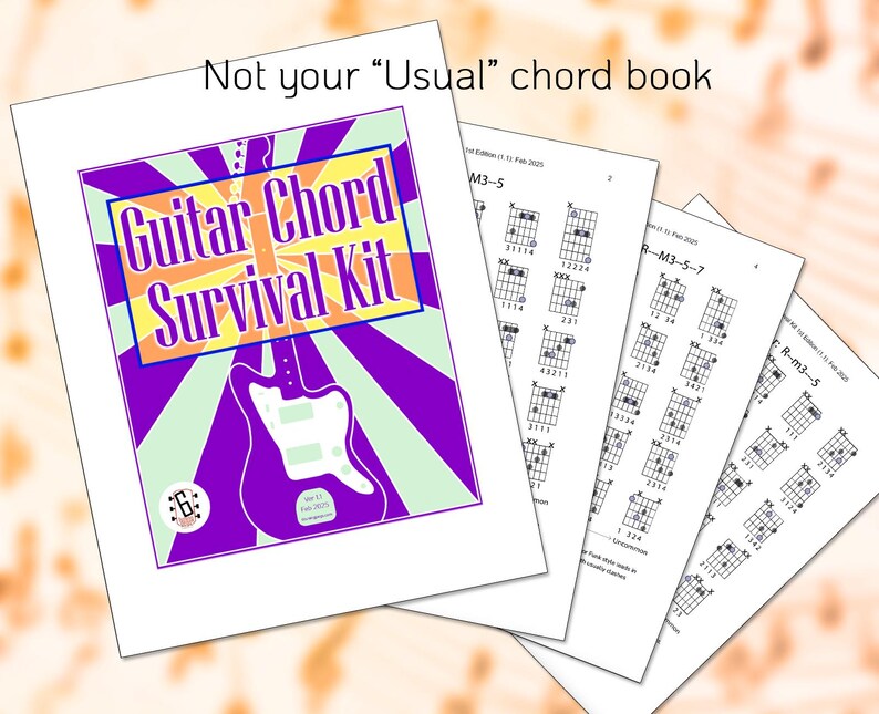 Guitar Chord Survival Kit - Etsy
