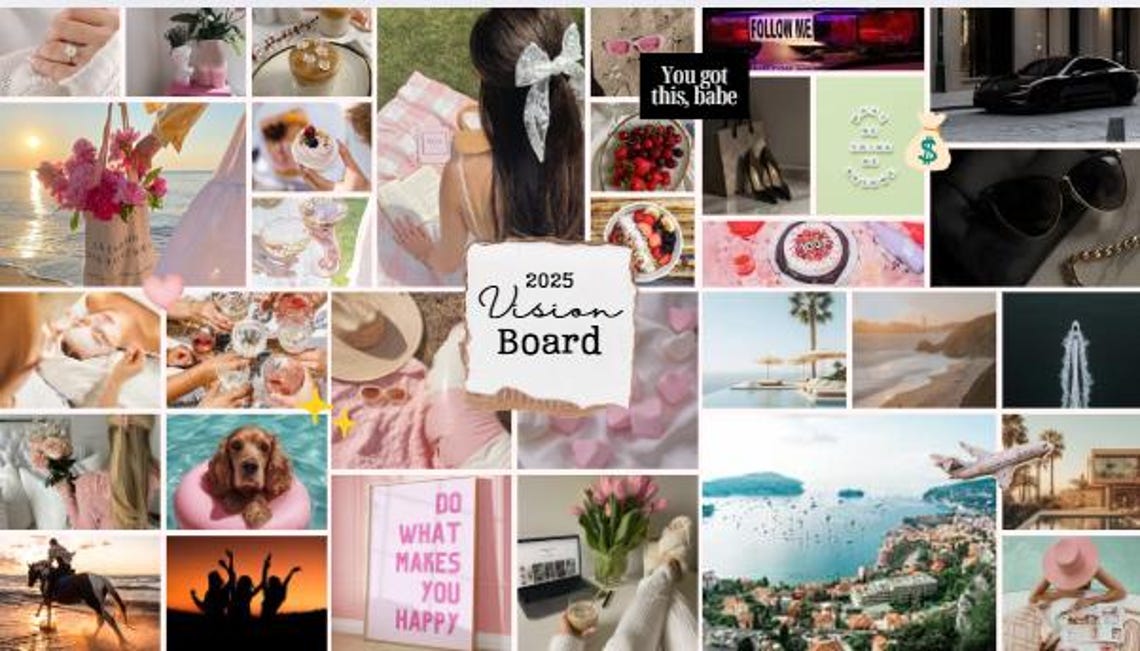 2025 Printable Vision Board Bundle With 800 Printable Photos ...