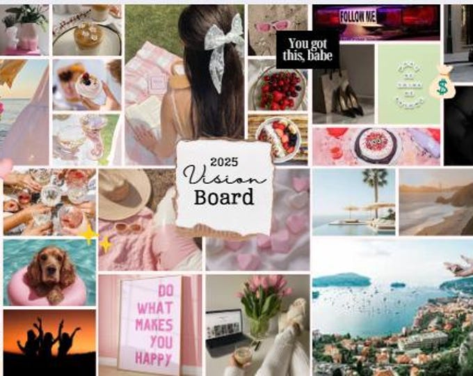2025 Printable Vision Board Bundle With 800+ Printable Photos ...