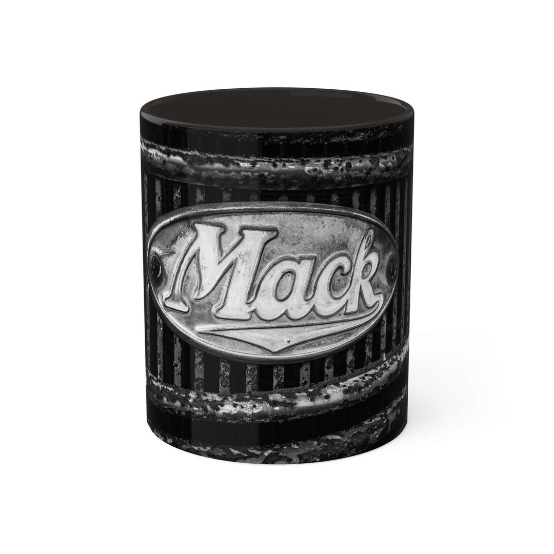 Mack Truck Coffee Mug, Colorful Ceramic Cup, Unique Gift for Truck ...