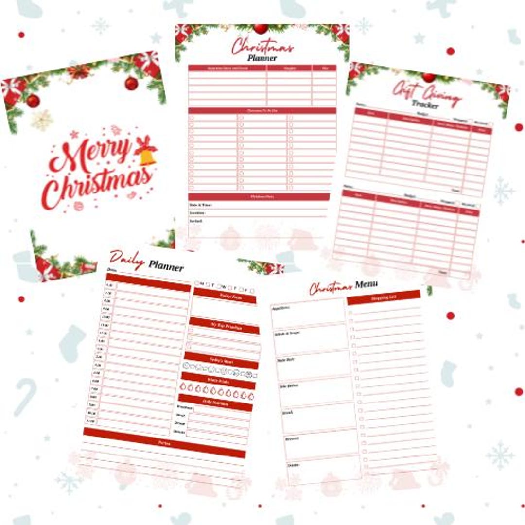 Ultimate Christmas Planner | 24-page Digital Christmas Planner ...