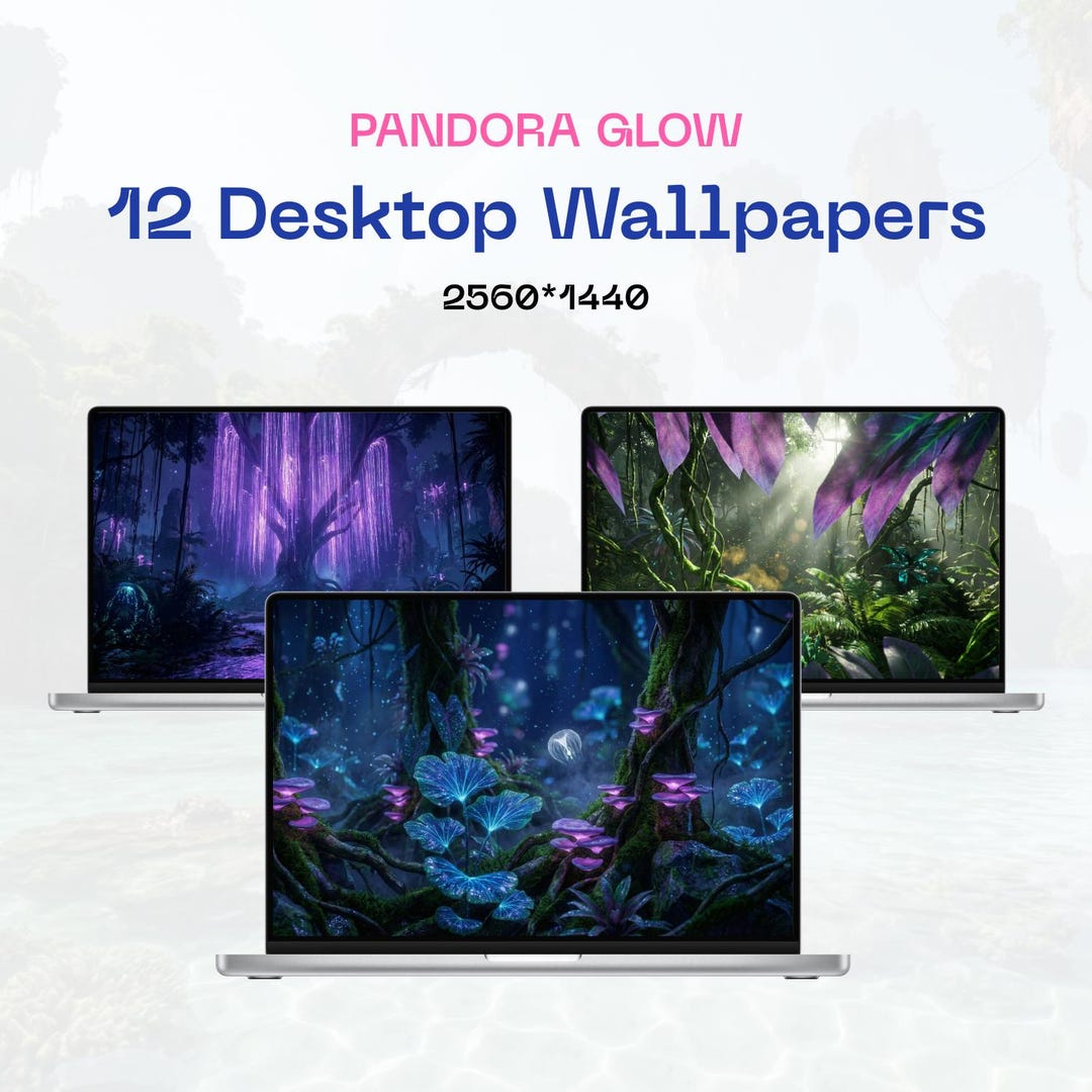 Avatar Pandora Desktop Wallpapers 2K, Bioluminescent Forest and Ocean ...
