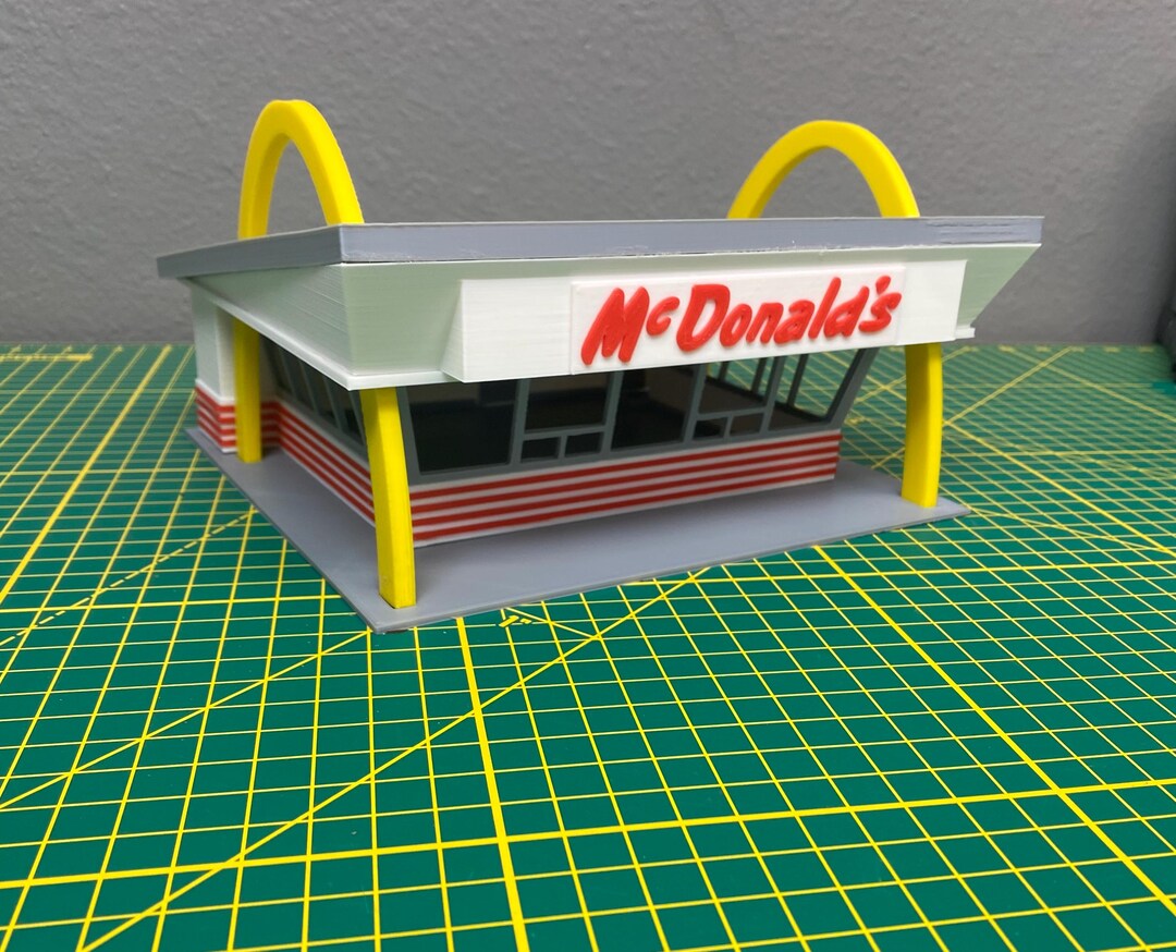 O Scale 1950's Mcdonalds Restaurant - Scale Mcdonalds Model - Etsy UK