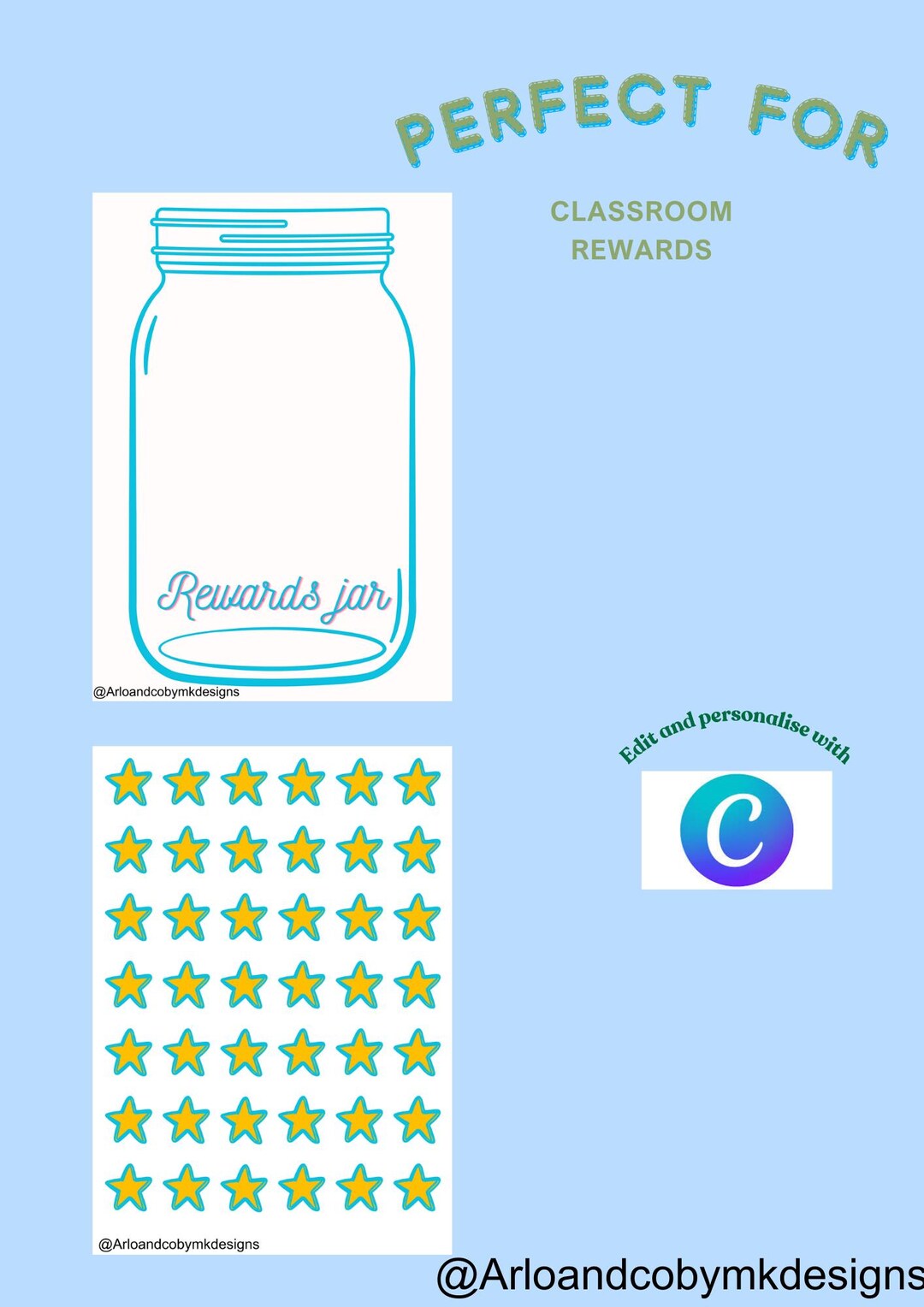 Rewards Jar for Classroom - Etsy