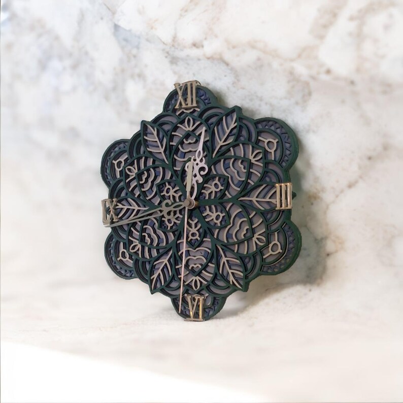 Laser Cut Mandala Clock - Etsy