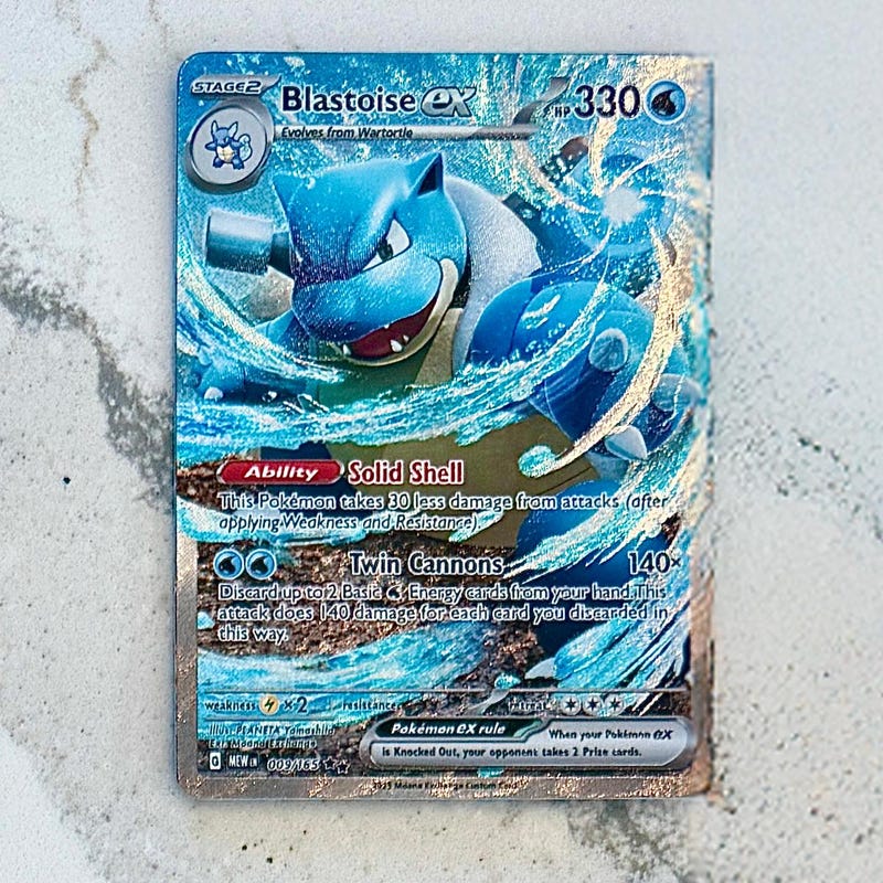 Blastoise 151 Full Art - Etsy