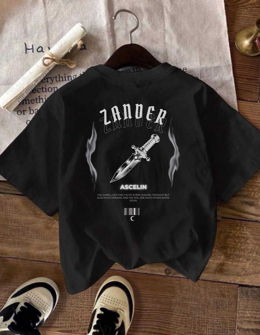 Zander T-shirt, Fate & Flame Officially Licensed, KA Tucker, Bookish ...