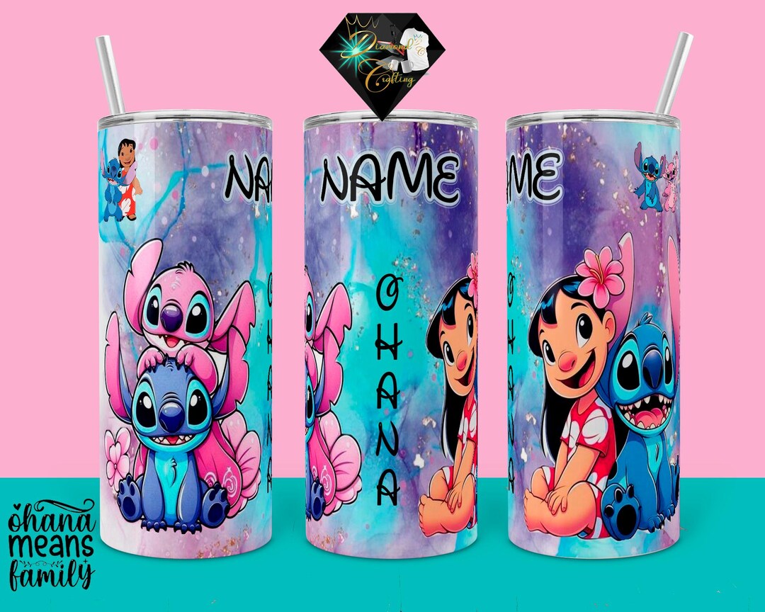 Skinny Tumbler Stitch/ Lilo/ Angel, 20oz Insulated Tumbler - Etsy