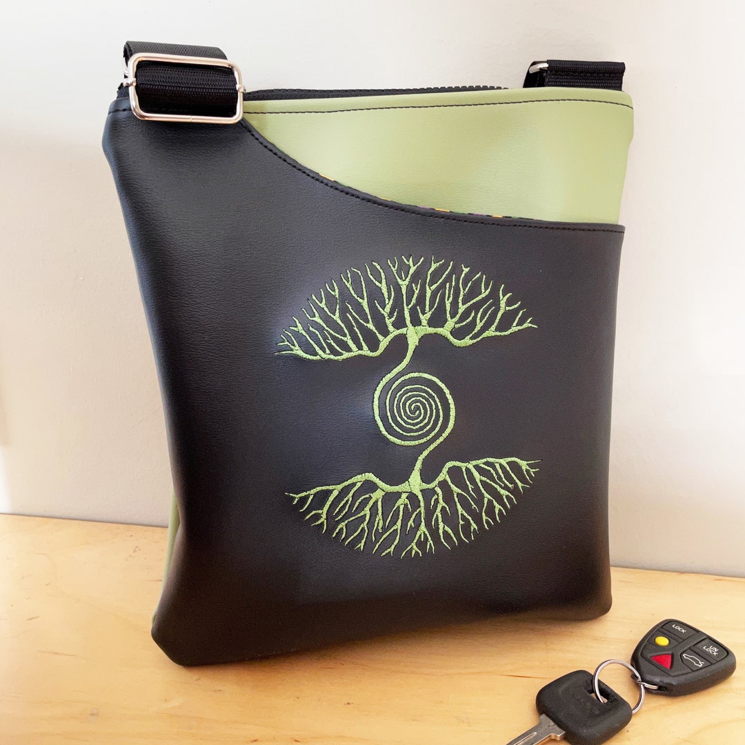 Tree of Life Front Pocket Cross Body Everyday Bag - Made to Order - Etsy