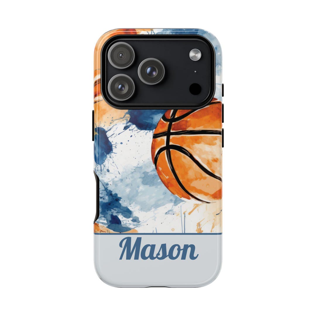 Custom Basketball Phone Case, Personalized Sports Phone Cover - Etsy