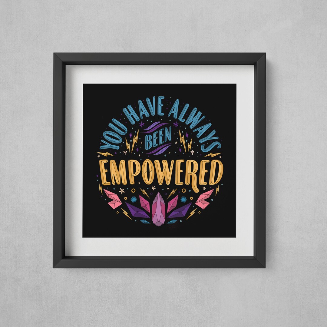 Empowerment Poster, 10x10 Square Poster, Positive Quote, Affordable ...