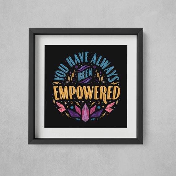 Empowerment Poster 10x10 Square Poster Positive Quote | Etsy