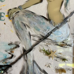 The Vain Mermaid, Mermaid Painting, the Only the Bs I Need is Beer and ...