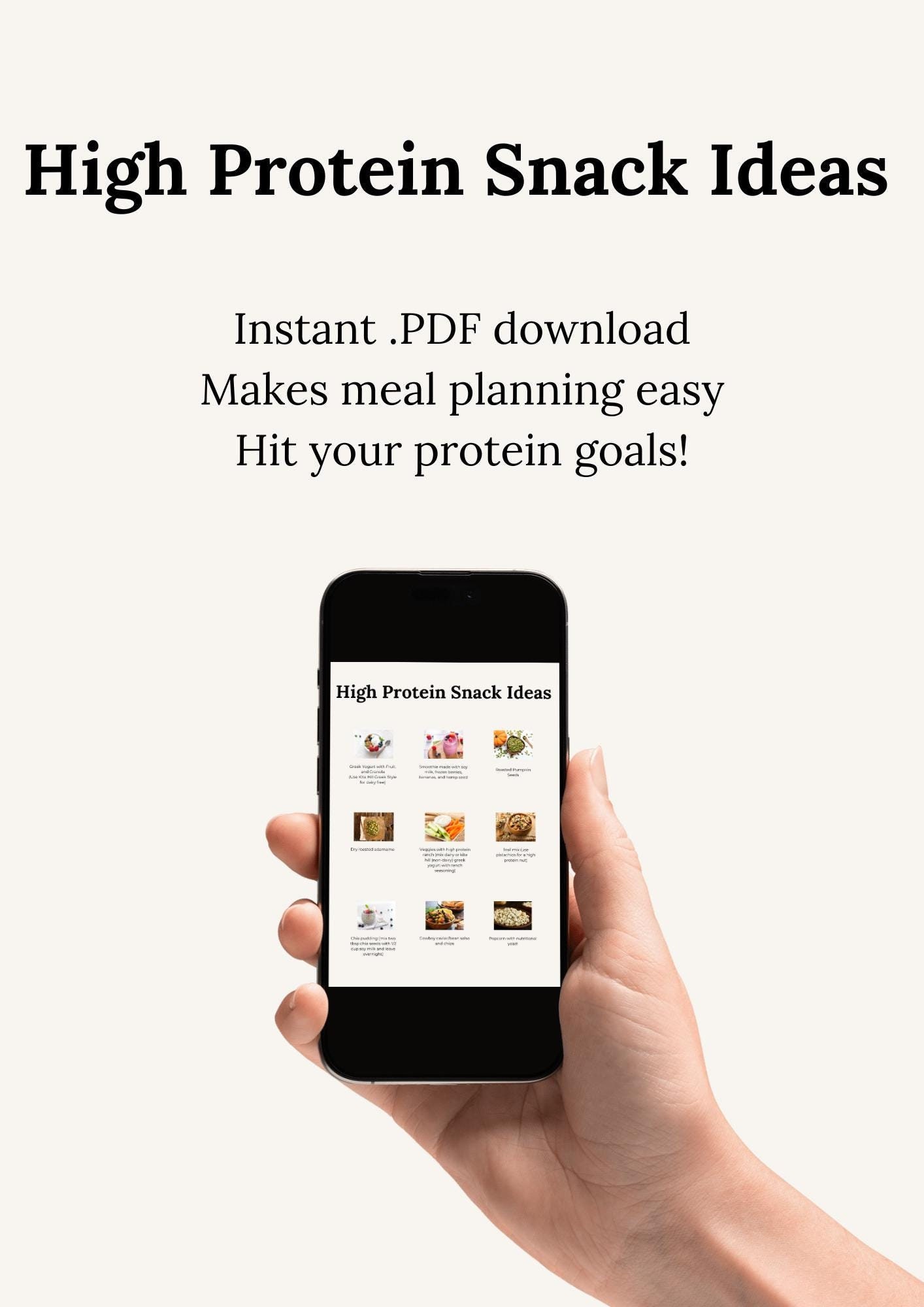 High Protein Snack Ideas, High Protein, Grocery List, Easy Recipe ...