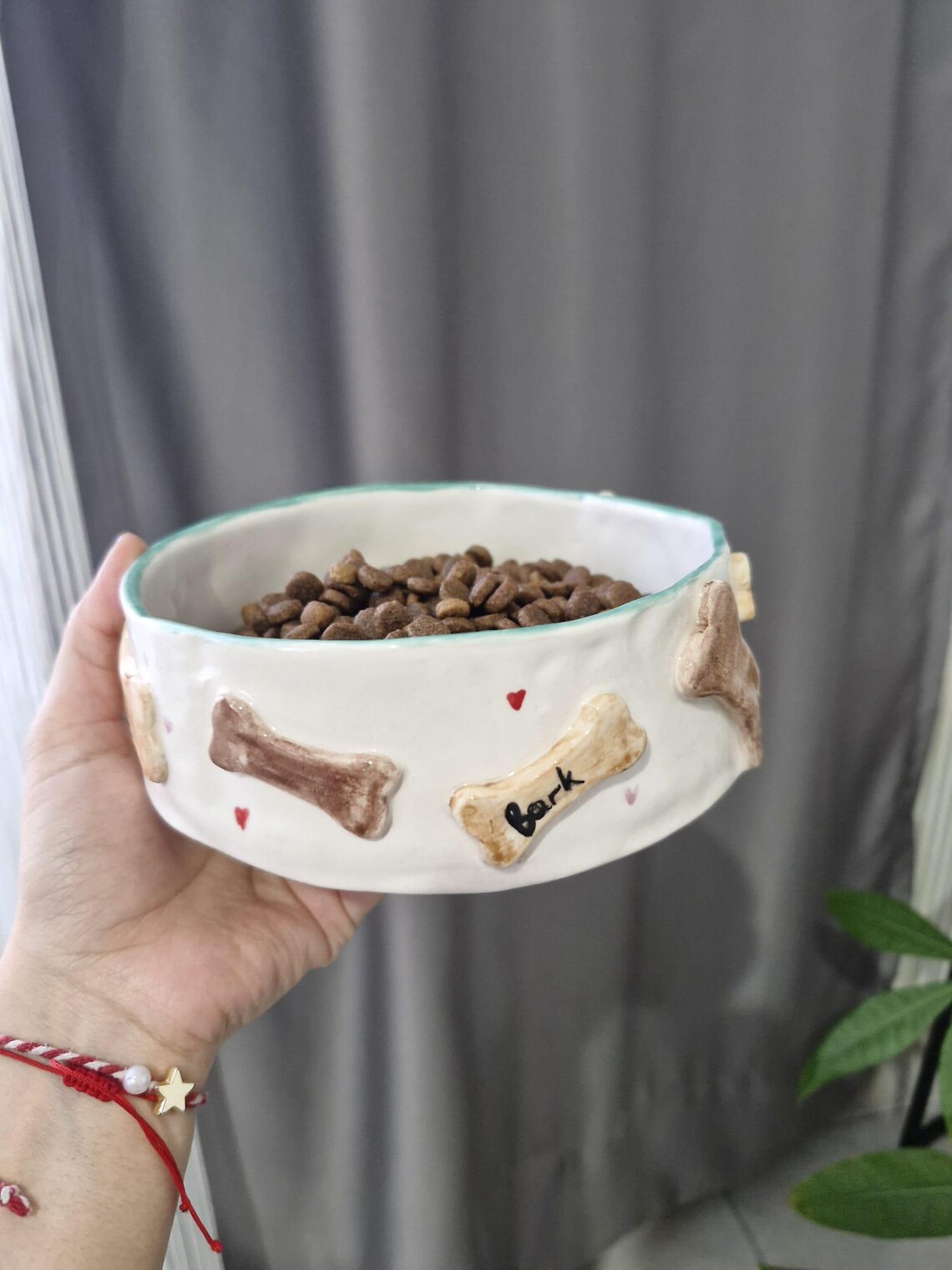 Handmade Ceramic Dog Bowl: Personalized Pet Dish, Custom Name - Etsy