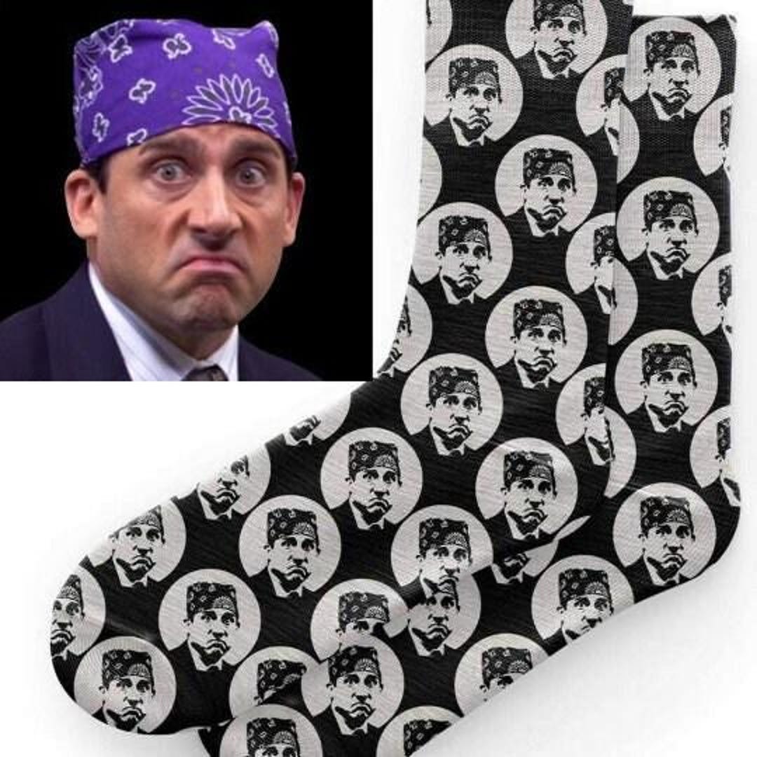 Michael Scott Socks the Office Socks Prison Mike Socks - Etsy