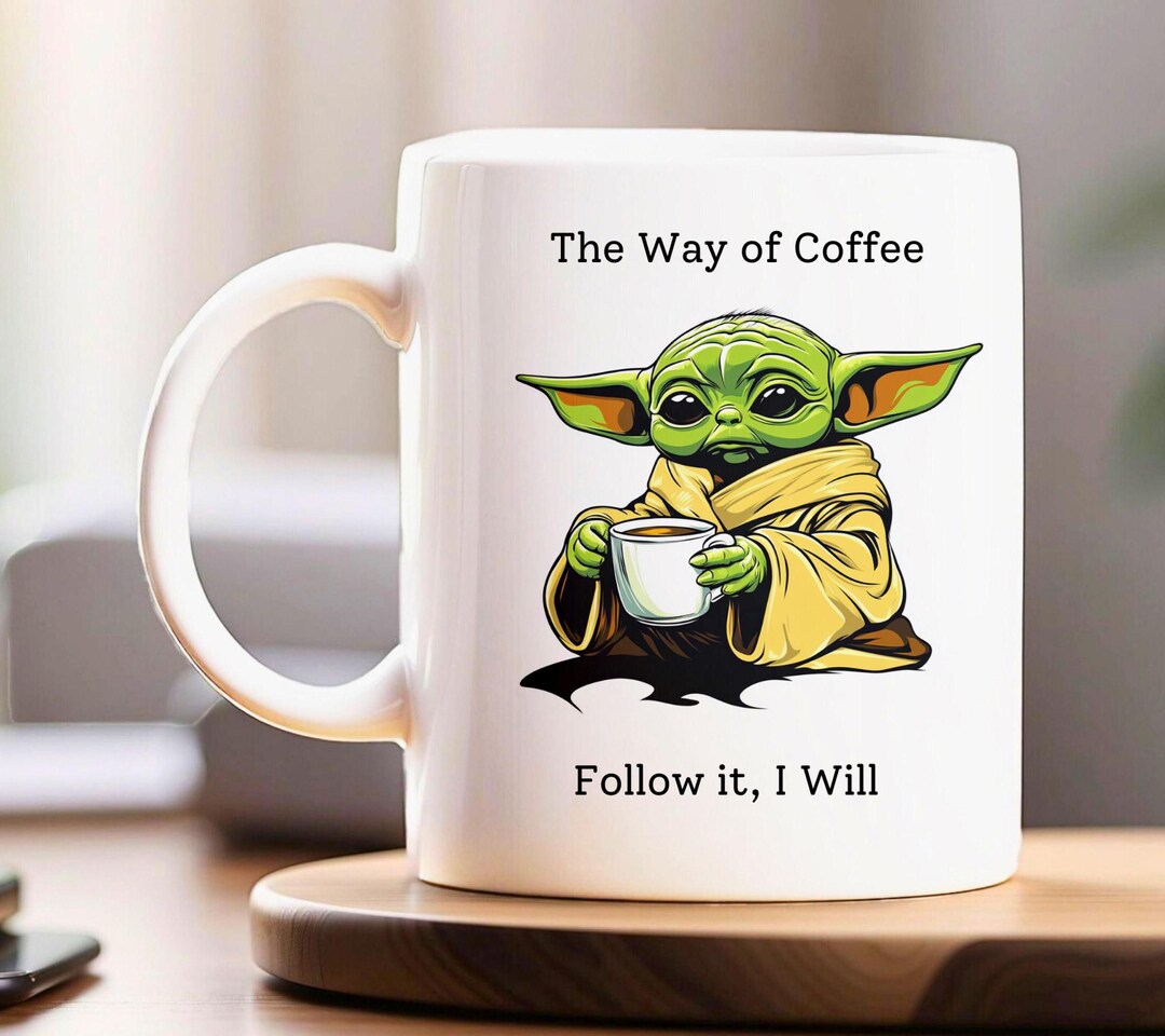 Grogu Baby Yoda Ceramic Mug, Mandalorian Coffee Cup, Star Wars Tea Mug ...