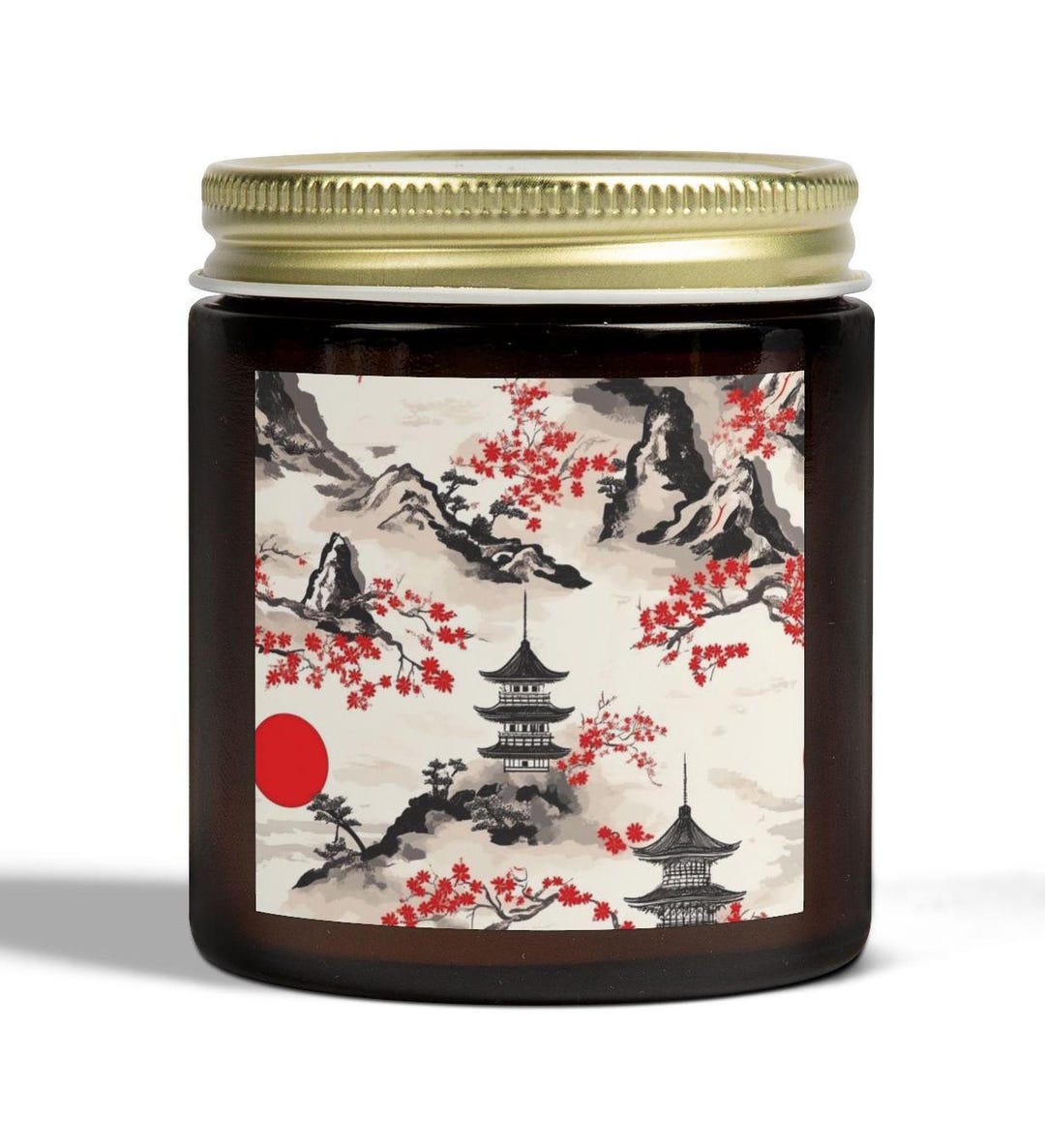 Mt Fuji Scented Candle: Coconut Apricot Wax, Japanese Home Decor - Etsy