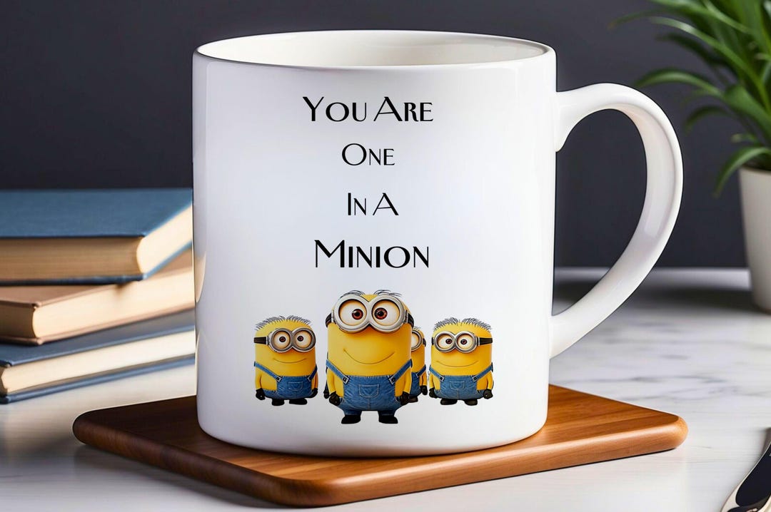 Funny Minion Ceramic Mug, One in a Minion Coffee Cup, Cute Despicable ...
