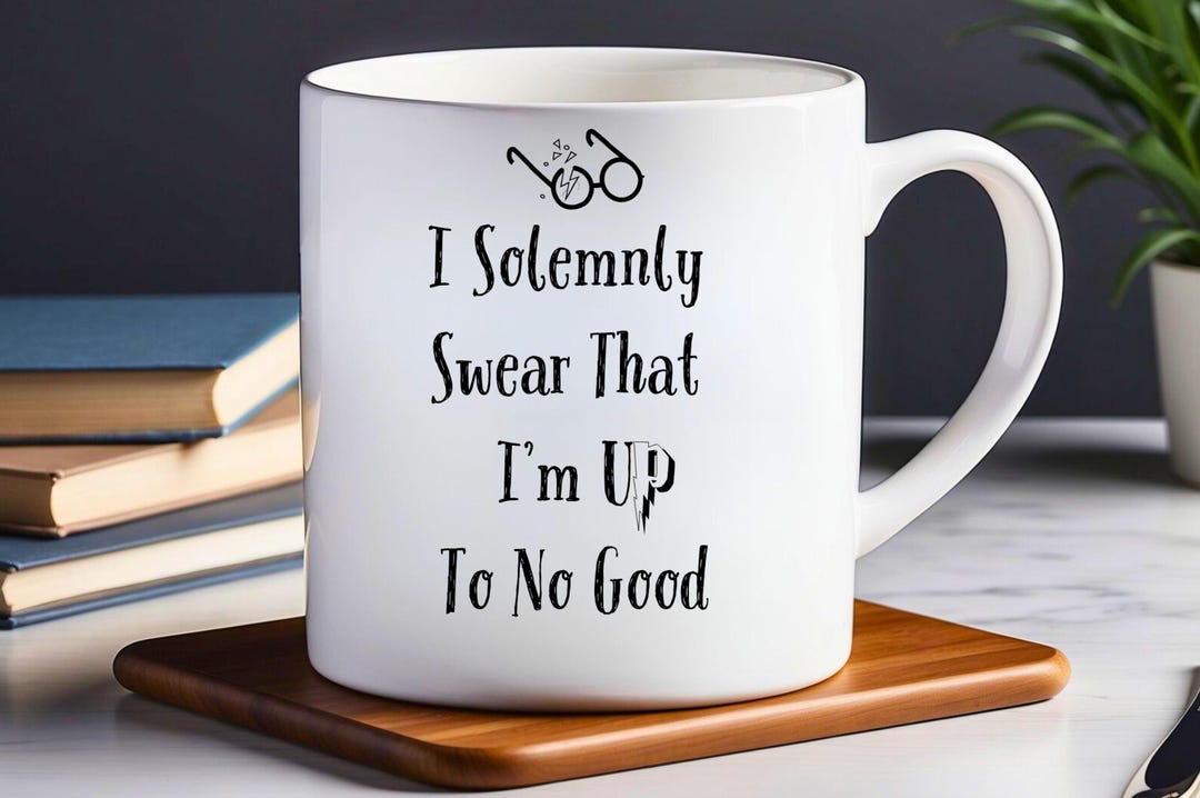 Harry Potter Ceramic Mug, I Solemnly Swear Quote Cup, Wizard Gift ...