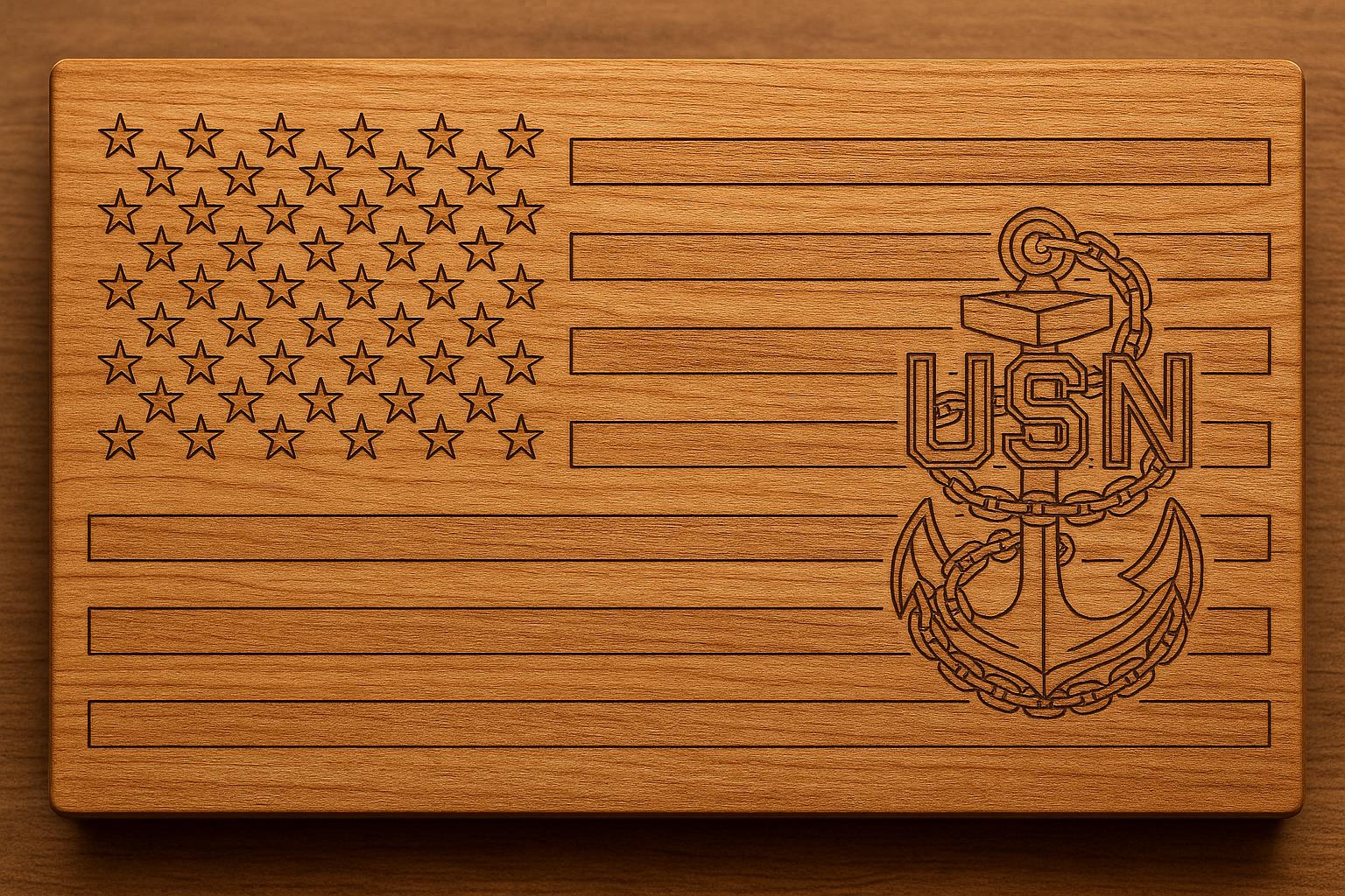 USN Chief Flag SVG for CNC or Laser Engraving - Etsy