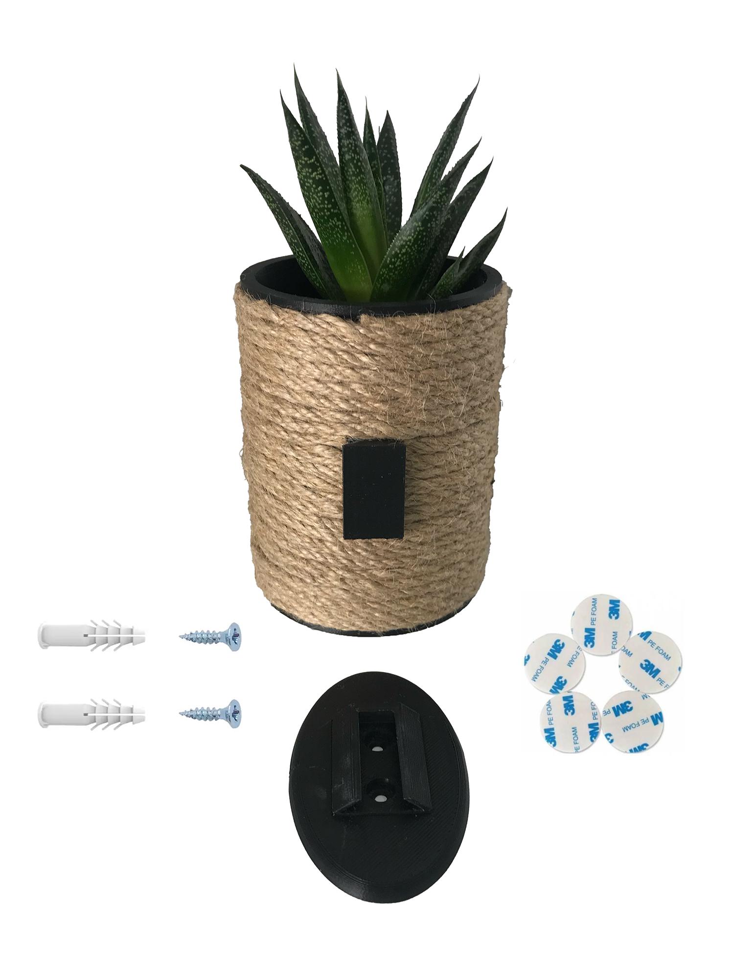 Straw Wall Planter ; Hopper Planter , Flower Pot , Pot : Home , Garden ...