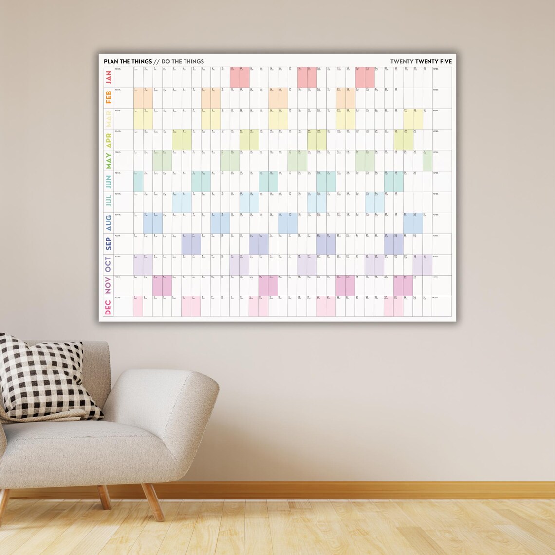 2025 Wall Calendar | Huge Wall Planner 2025 | Yearly Calendar | Annual ...