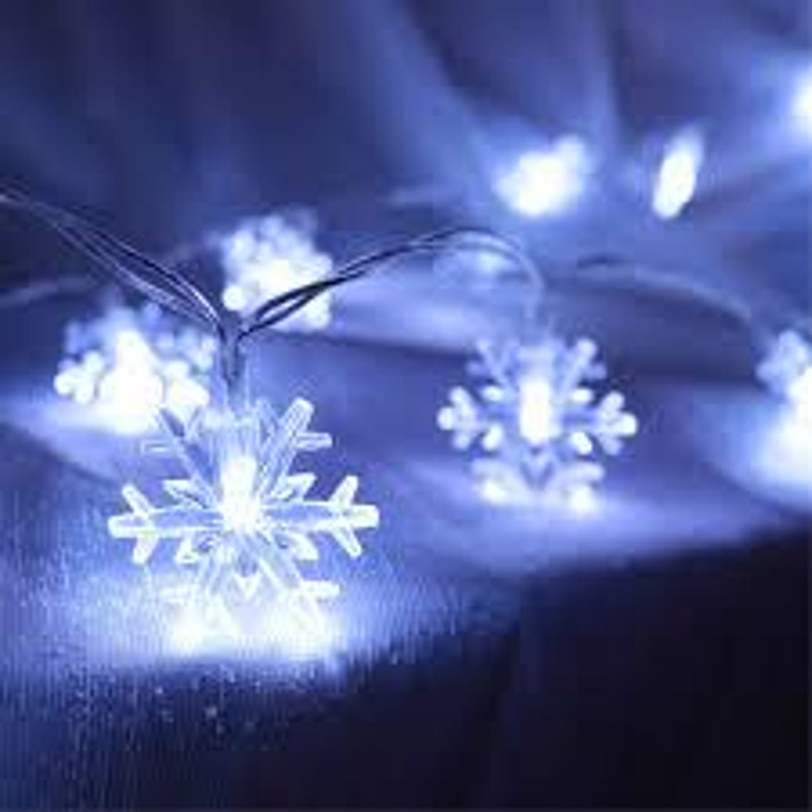 Christmas/snowflake LED String Lights – Battery Powered, Christmas ...
