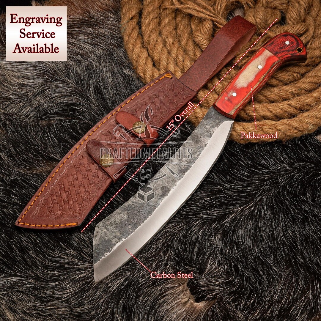 BIG BUSHCRAFT HATCHET Machete, Hatchet Knife Big Knife Butcher Knife ...