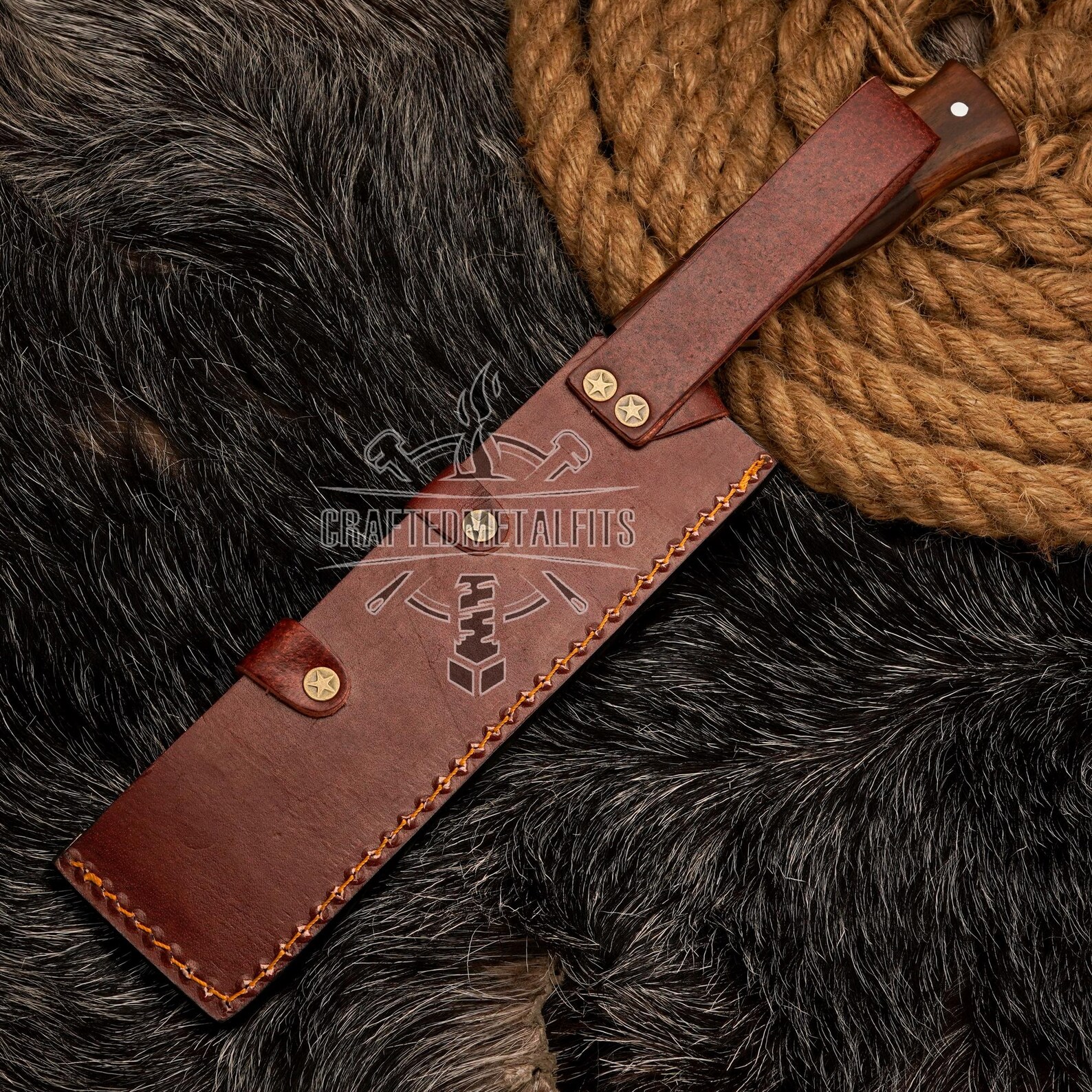 BIG BUSHCRAFT HATCHET Machete, Hatchet Knife Big Knife Butcher Knife ...