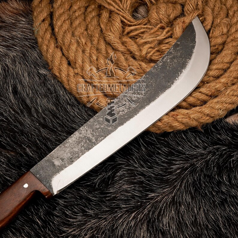 16" Custom Handmade Carbon Steel MACHETE, HATCHET KNIFE Personalized ...