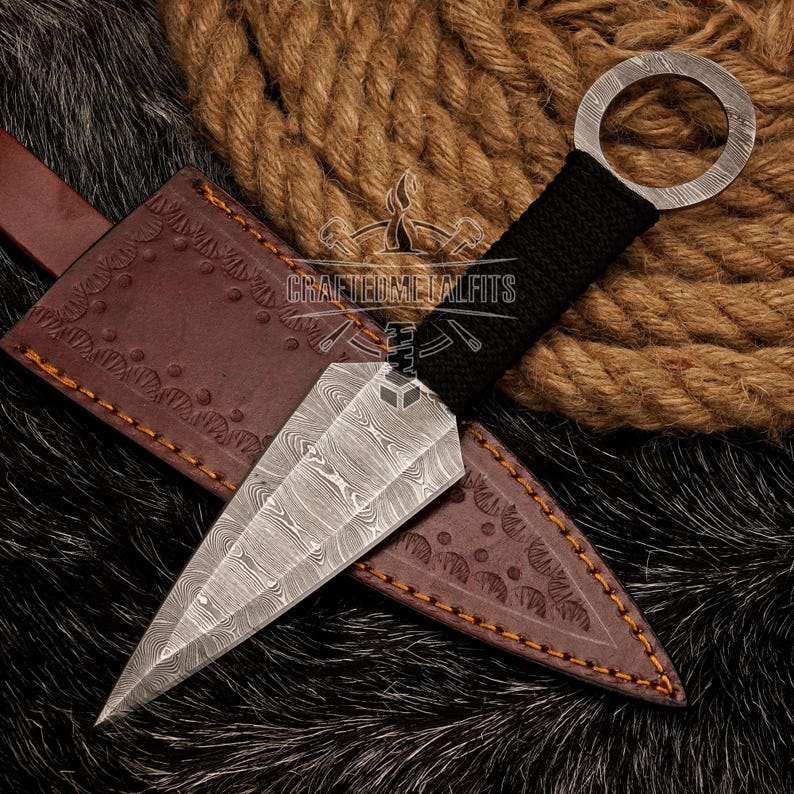 THROWNING HUNTING KNIFE Custom Handmade Damascus Steel Throwing Knife ...
