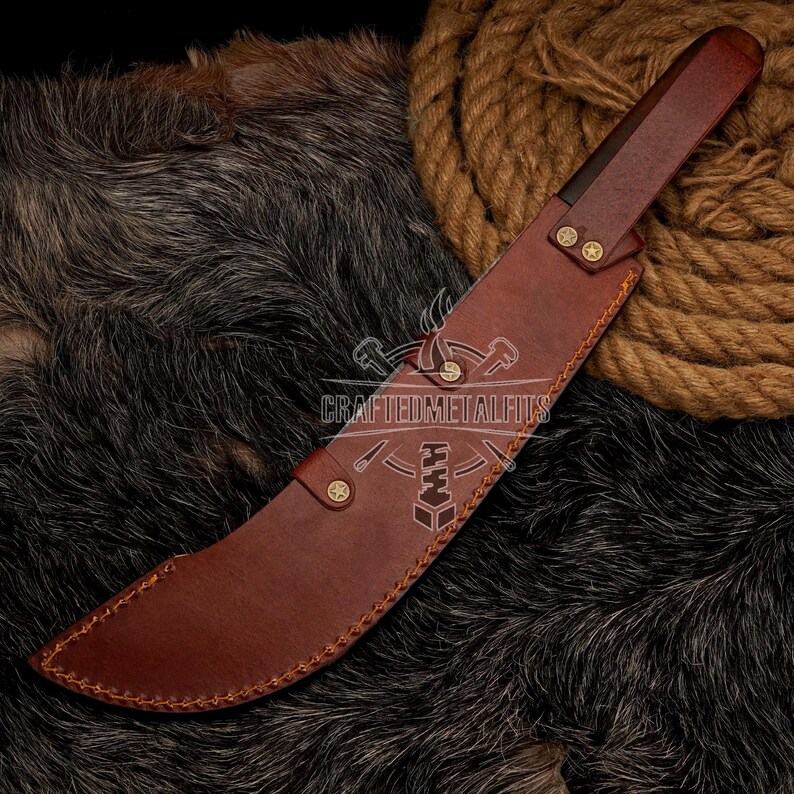 16" Custom Handmade Carbon Steel MACHETE, HATCHET KNIFE Personalized ...