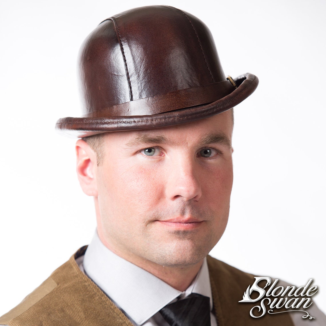 Leather Bowler - Etsy