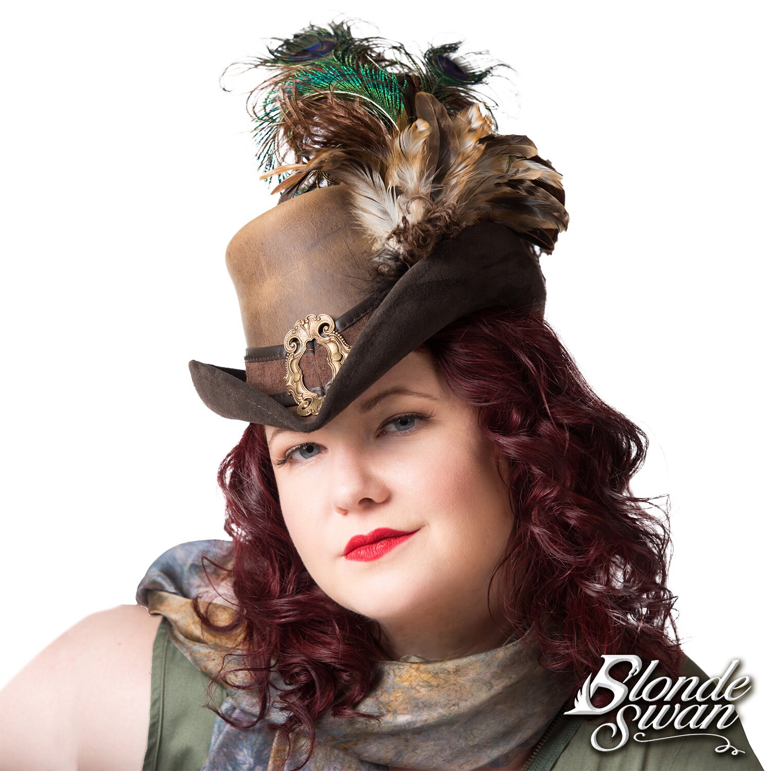 Distressed Brown Riding Hat | Etsy