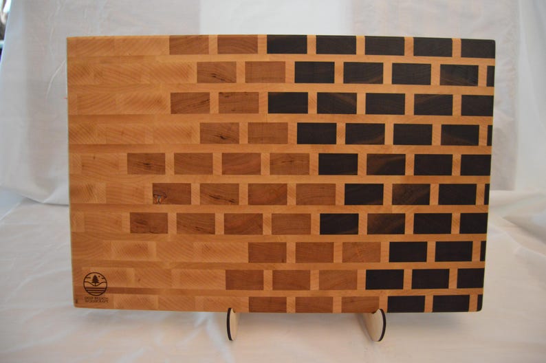 Ombre Brick Style End Grain Cutting Board - Etsy